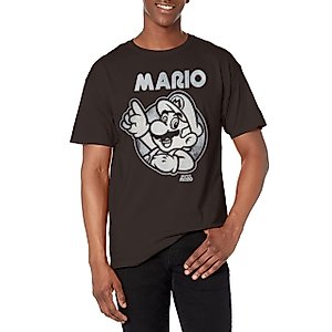 Nintendo Men's So Mario T-Shirt, 5X-Large, Black