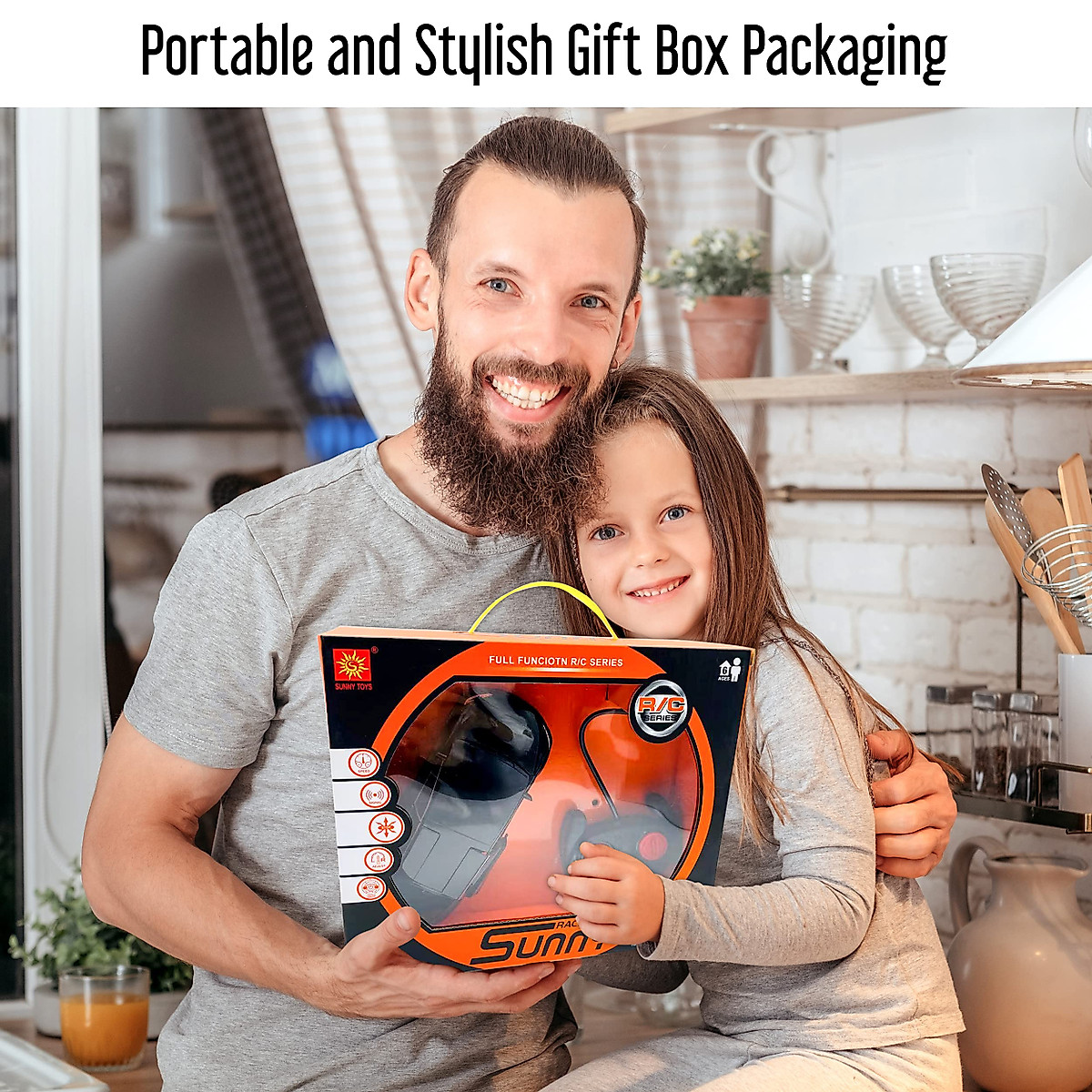 TPower T Power! Dynamic Remote Control Car 1 24 Scale RC Vehicle Great Gift for Children Remote Control Car Model with Falcon Door in Black Color