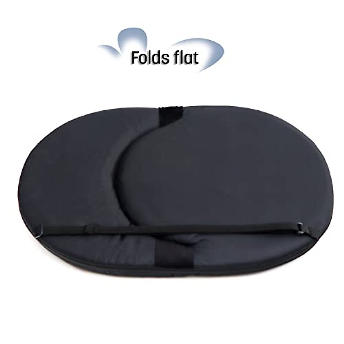 Trademark Innovations Portable Multiuse Adjustable Recliner Stadium Seat, Black