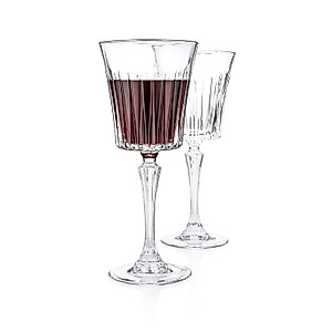 HISTORY COMPANY Il Ristorante Toscano “City of Crystal” Wine Glass 2-Piece Set, Crafted in the Tuscany Region of Italy (Gift Box Collection)