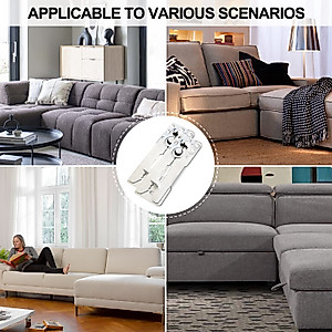 JLXMAXLJ 2 Pack Sectional Couch Connectors Metal Couch Clips Sofa Connector Interlocking Furniture Connector with 24 Screws