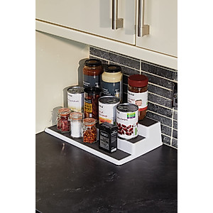 Copco Cupboard Organiser, 38 x 22.5 x 8.5 cm, White/Grey