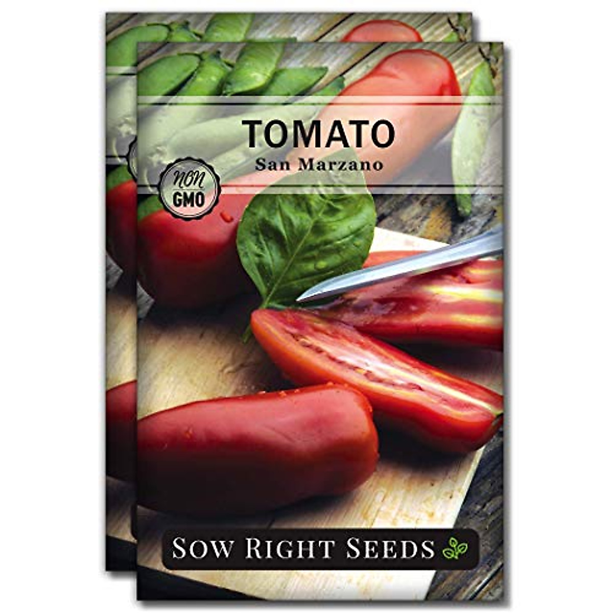 Sow Right Seeds - San Marzano Tomato Seed for Planting - Non-GMO Heirloom Packet with Instructions to Plant a Home Vegetable Garden - Great Gardening Gift (2)