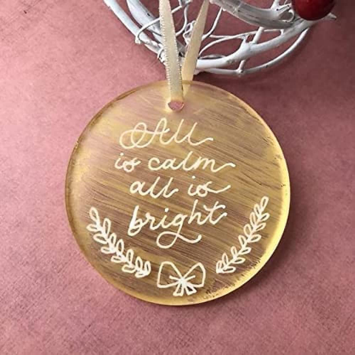 UNIQOOO 3.25“ Clear Acrylic Christmas Tree Ornament, Stocking Gift Tag, Acrylic Blanks, Wedding Gift Tag, Pack of 20