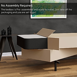 Treaton Wood Split High Profile Traditional 8-inch Fully Assembled Foundation Set-Strong Structure – Luxurious Durable Bedding King Mattress Box Springs – Black