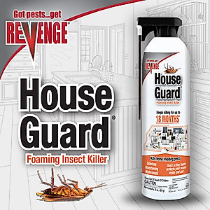Bonide Revenge House Guard Foaming Insect Killer, 15 oz Ready-to-Use Aerosol Spray, Long Lasting Protection Indoors, Odorless and Nonstaining