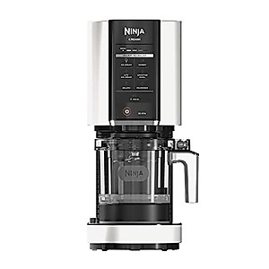 Ninja CREAMi Ice Cream Maker, 7 One-Touch Programs, with (2) Pint Containers & Lids, Compact Size, White