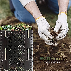 ECOHomes 100 Gallons Expandable Outdoor Compost Bin | Compact & Easy to Setup Garden Compost System - Adjustable Waste Composting Caddy Bin Suitable for Backyard, Lawn & More