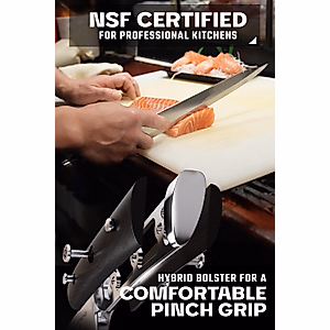 Dalstrong Yanagiba Knife - 10.5 inch Sushi Knife - Gladiator Series Elite - Forged German High Carbon Steel - Black G10 Handle Kitchen Knife - Asian Vegetable Knife - Sheath Included - NSF Certified