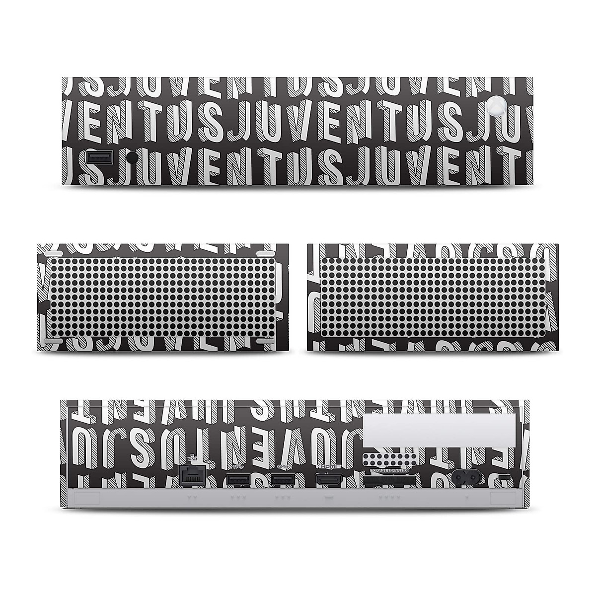 Head Case Designs Officially Licensed Juventus Football Club Pattern Art Matte Vinyl Sticker Gaming Skin Decal Cover Compatible with Xbox Series S Console