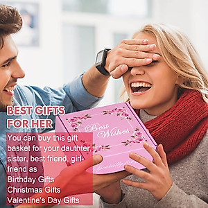 NAVK 21st Birthday Gifts for Her, Happy Birthday Gift Baskets for Your Best Friends, Sisters, Daughter, Best Gift Ideas for 21 Years Old Girls