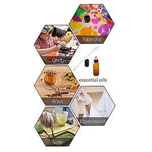 Ostrat 100PCS 1ML Disposable Plastic Pipette with Scale,Transfer Pipettes Dropper for Scientific Labs Experiment,Measuring, Watering, Dispensing