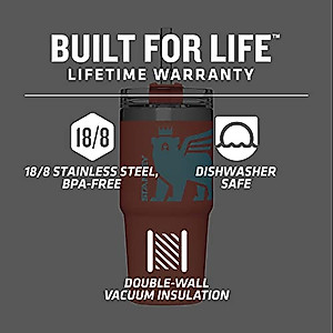 Stanley Adventure Quencher Travel Tumbler for Kids (8 and Above), 14oz, Stan the Bear Stainless Steel Insulated Tumbler with Lid and Straw