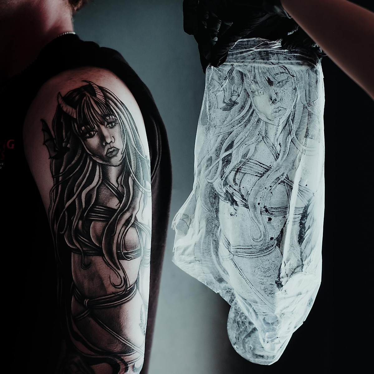 Saniderm Original Tattoo Aftercare Bandage (Personal Roll, 10.2 in x 2 yd) – Convenient, Faster Tattoo Healing and Protection – Sterile, Waterproof, and Latex-Free Tattoo Aftercare Wrap – Gloss Finish