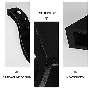 Hemoton Wooden Shot Glass Holder 6 Thick Base S Shape Shot Rack ray for Tequila Whiskey Vodka Cocktail Party Bar Nightclub