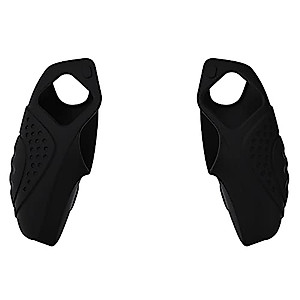 PlayVital Guardian Edition Ergonomic Soft Controller Silicone Case Grips for ps5 Compatible with Charging Station Rubber Protector Skins with Thumbstick Caps for ps5 Controller - Black