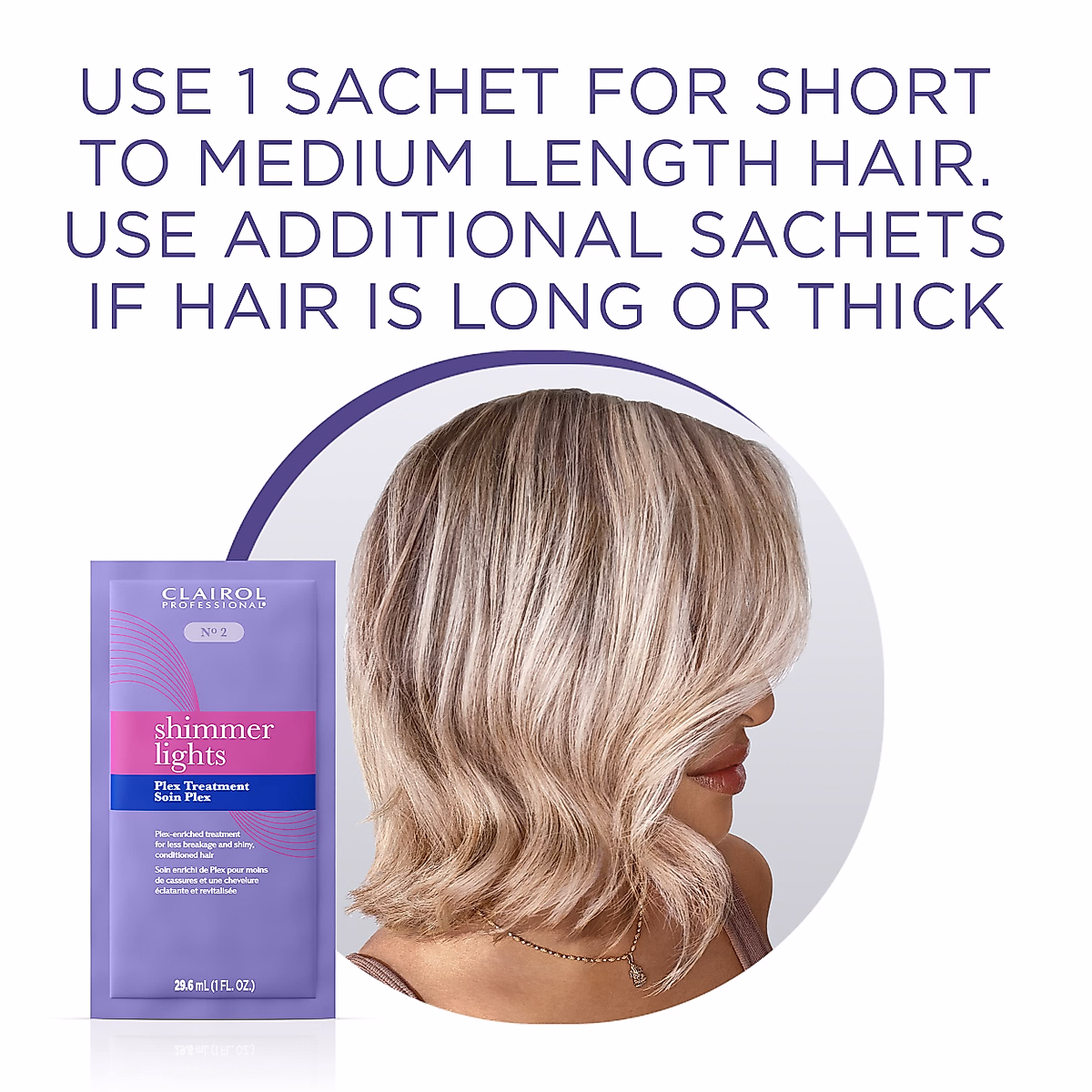 Clairol Professional Shimmer Lights Plex Treatment, 1 oz