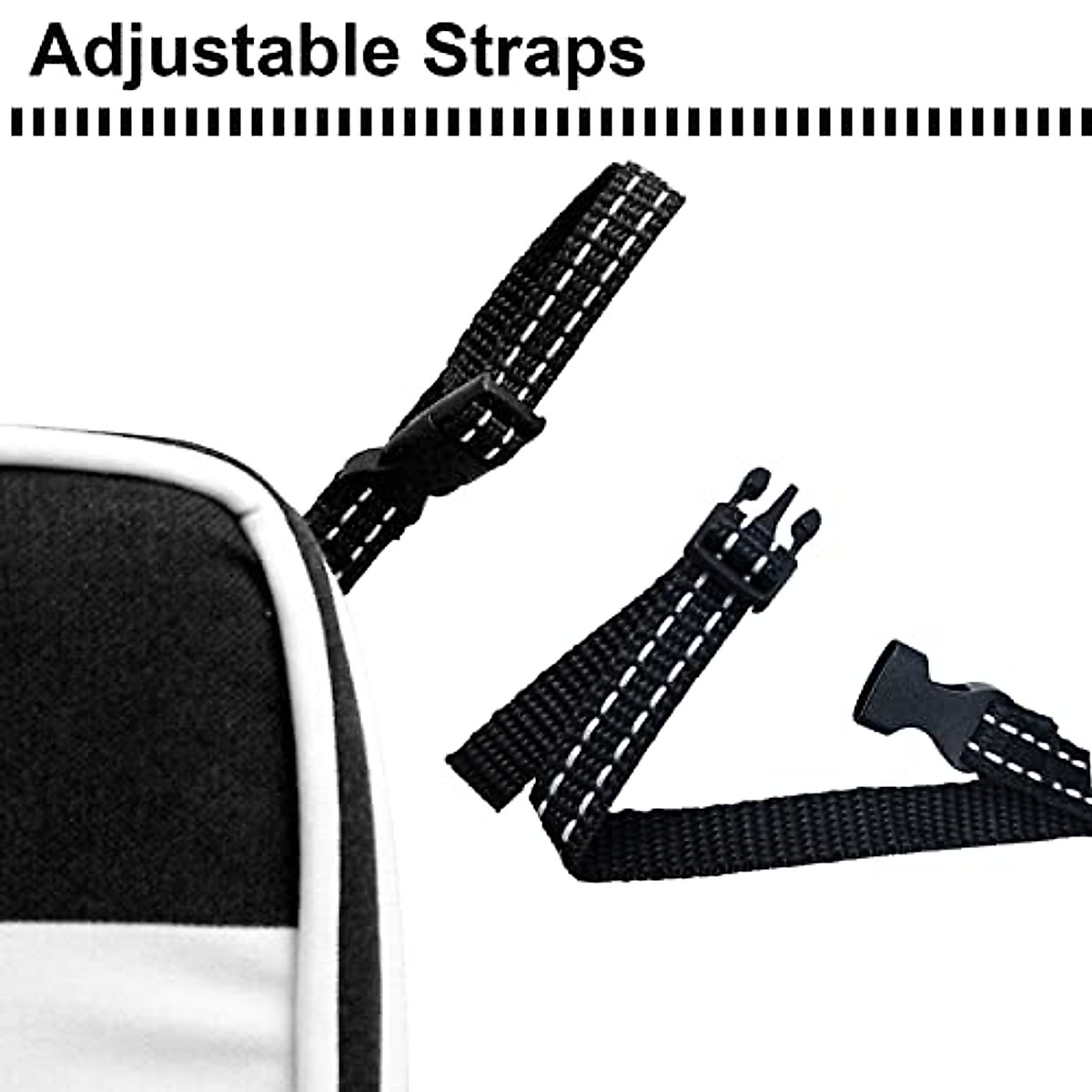 INFBLUE Outdoor Bench Cushion for Patio Furniture Swing Cushions Window Seat Cushions Patio Cushion with Handle and Adjustable Straps (45''x18'')