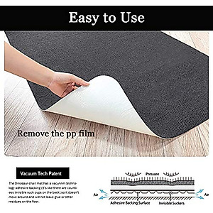 Dinosaur Hard Floors Chair Mat, 1/6" Thick 36"X 48" Wood/Tile Protection Mat for Office & Home, Multi-Purpose Anti-Slip Desk Chair Mat(36"X 48",Dark Gray)