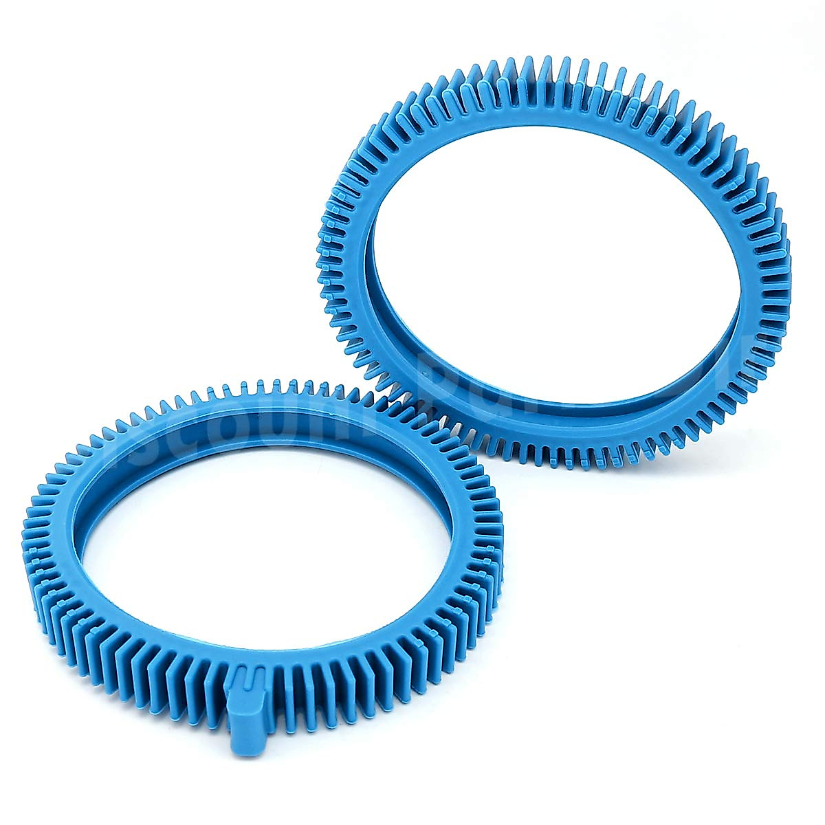 2 Pack 896584000-143 Blue Front Tire Kit with Super Hump - Replacement for Hayward Poolvergnuegen Select Pool Cleaners