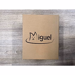 Miguel Removable Washable Dog Bed for Medium Dog - Rectangle Pet Bed for Large Cats with Zipper Cover Bolster Cuddle Puppy Bed with Supportive Side Wall Slip-Resistant Bottom, Dark Gray 30 Inch