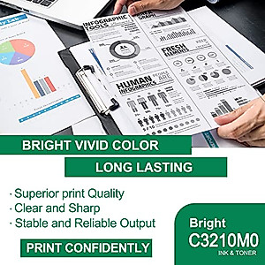 1 Pack Magenta C3224 C3210M0 Toner Cartridge: Compatible Replacement for LEXC3210M0 C3210M0 for MC3224adwe MC3224i MC3326adwe MC3426i MC3224dwe MC3326i MC3426adw C3326dw C3426dw Printer