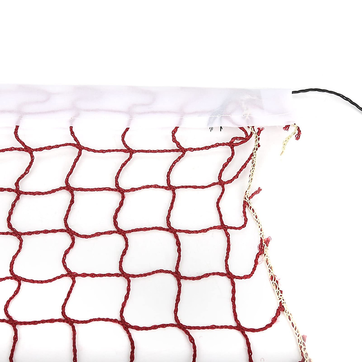 VGEBY1 Badminton Net, Adjustable Foldable Training Badminton Regulation Nets, Badminton Training Mesh for Outdoor Sports(Jujube Red)