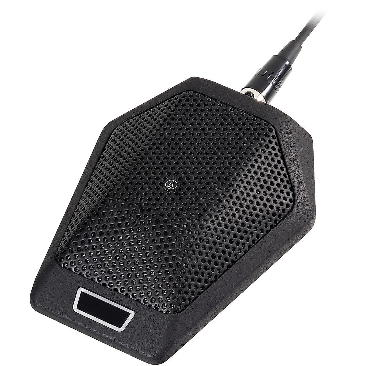 Audio-Technica U891RB Cardioid Condenser Boundary Microphone with Switch, RGB LED & Integral Power Module, Phantom Power Only, Black