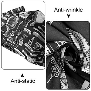 6 Pieces Salon Barber Capes Set Men Capes for Hair Stylist Hair Cutting Hairdresser Stylists Capes with Adjustable Snap Closure Neck Duster Brush and Combs(Classic Style)