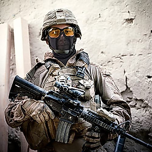 AOUTACC Balaclava Airsoft Mesh Mask, Ninja Style Full Face Protection Hood for Cs War Game, BB Gun,Hunting,Paintball