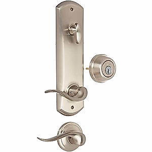 Kwikset 508TNL-15S Interconnected Passage Door Lock Smart Key Satin Nickel Finish