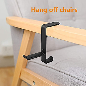 N / A Headphone Stand Headset Hanger Hook Mount Bracket, Adjustable Desk Gaming Headphone Holder, PC Gaming Headset Display, Universal Mic Cable Keys Clamp Hook Compatible with Tables, Book Shelfs