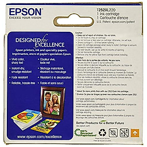 Epson DURABrite Ultra 252XL Ink Cartridge - Cyan T252XL220