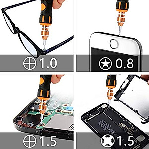 Screwdriver Set By JAKEMY, 43 in 1 Precision Screwdriver Kit Magnetic Replaceable Bits Repair Tool Kit Opening Tool and Tweezer for phone Cellphone PC Electronics