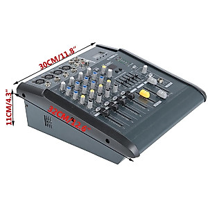 TC-Home 4 Channel Professional Powered Mixer power mixing Amplifier Amp 16DSP with USB Slot