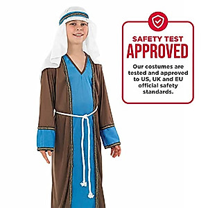 fun shack Kids Joseph Costume Kids, Boys Joseph Costume For Boys, St Joseph Costume for Kids, Saint Joseph Costume Kids, Small