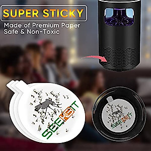 28PCS Mosquito Trap Refill Glue Boards for Indoor Insect Traps with 4.3" or Bigger Bottom Tray, 4.3" Mosquito Lamp Refillable Glue Pads Fits Most Models Indoor Mosquito Traps Bug Catcher