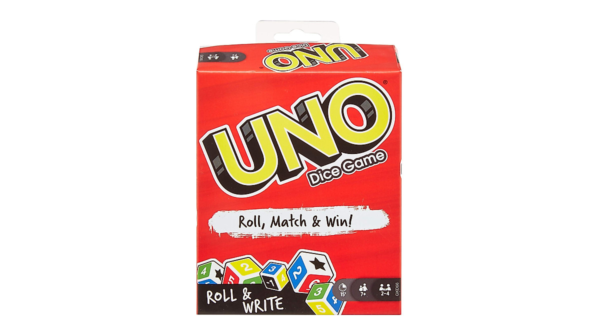Mattel Games UNO Family Dice Game: Roll & Write Fun for All!