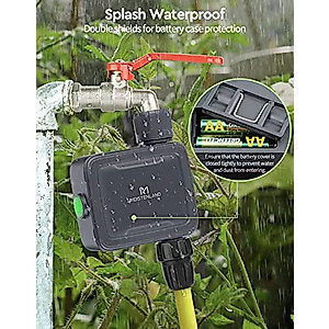 Moistenland Bluetooth Sprinkler Timer, Smart Hose Faucet Timer, Wireless APP Control Available, Outdoor Hose Timer for Garden Lawns Plants, Irrigation Timer for Flowerbed