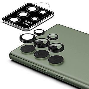 [Dome Camera Ring type] Galaxy S23 Ultra Camera Protector by Whitestone [One Touch Installation] - 1 pack