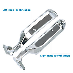 VKVXCLON Interior Door Handle All Metal Handle Compatible with Ford Bronco F150 F250 F350 F53 F59 F800 1987-1996 Front Rear Left and Right Side Replaces# 77178 E7TZ-1522601-A (Silver)