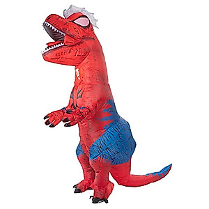 Marvel Spider-Rex Inflatable -Costume - Inflatable -Adult-Costume of Spider-Rex Dinosaur with Gloves