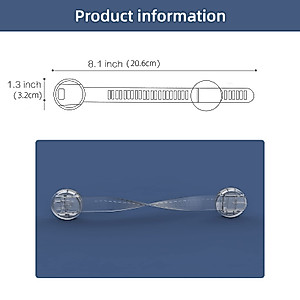 Mr Chen Child Safety Strap Locks (6 Pack) Child Safety Cabinet Proofing for Fridge, Cabinets, Drawers, Toilet, Childproofing Adjustable Multi Use Straps Latches(Transparent)
