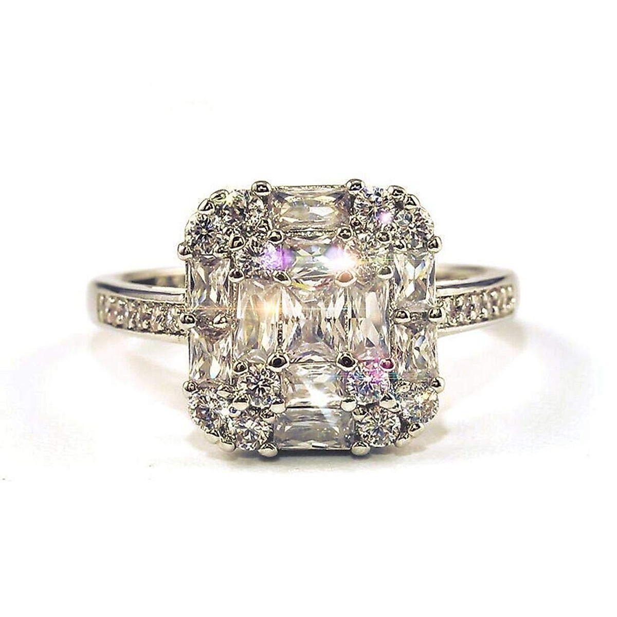 Rings for Women Personalized Metal Full Diamond Microinlaid Zircon Female Ring Jewelry Gifta Good Gift for a Girlfriend, Boyfriend, Family