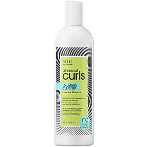All About Curls Lo-Lather Cleanser Shampoo | Essential Moisture | Gentle Cleansing | Slightly Sudsy | All Curly Hair Types | Cruelty Free | Sulfate Free | 15 Fl Oz