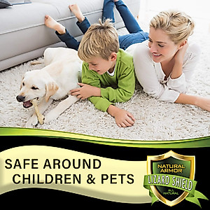 Natural Armor Lizard & Gecko Repellent Spray - Powerful Peppermint Formulation Repels All Types of Lizards & Geckos and Works Better Than Ultrasonic Gimmicks – 128 fl oz - Gallon Ready to Use