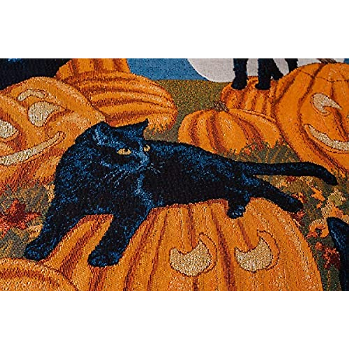 Vintage Halloween Sofa Blanket Throw Blanket 100% Cotton for Chair Sofa Couch Bed Cover Fit Home Cozy Knit Blankets for Autumn