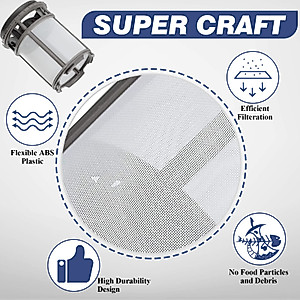 Funmit W10872845 Dishwasher Pump Filter Cup Replacement for Whirlpool Kenmore Amana Kitcheniad Dishwasher Replaces 8579307 AP6030094 W10056425 W10056426 (2023 Update)