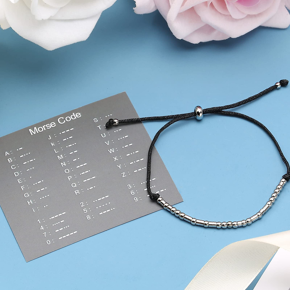 ASELFAD Always Remember Morse Code Bracelet Gifts for Women Inspirational Birthday 2024 Graduation Gifts for Her Women Daughter