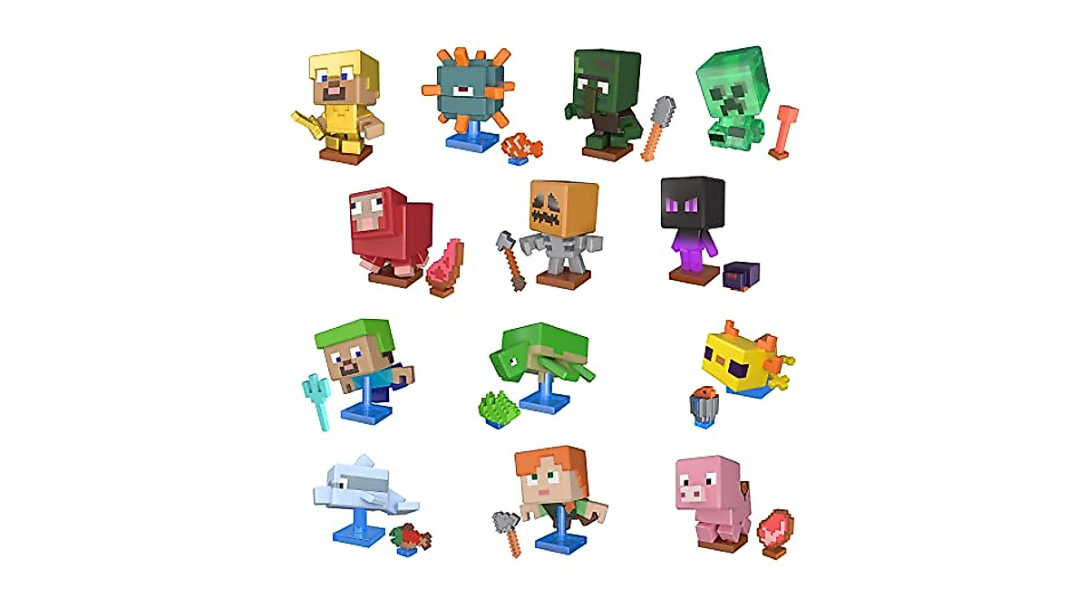 Treasure X Minecraft Sand & Sea Overworld Pack - 12 Characters & Gold ...